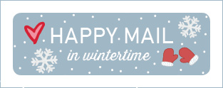 S* Sticker Priority Happy Mail in Winter 5er | S00046
