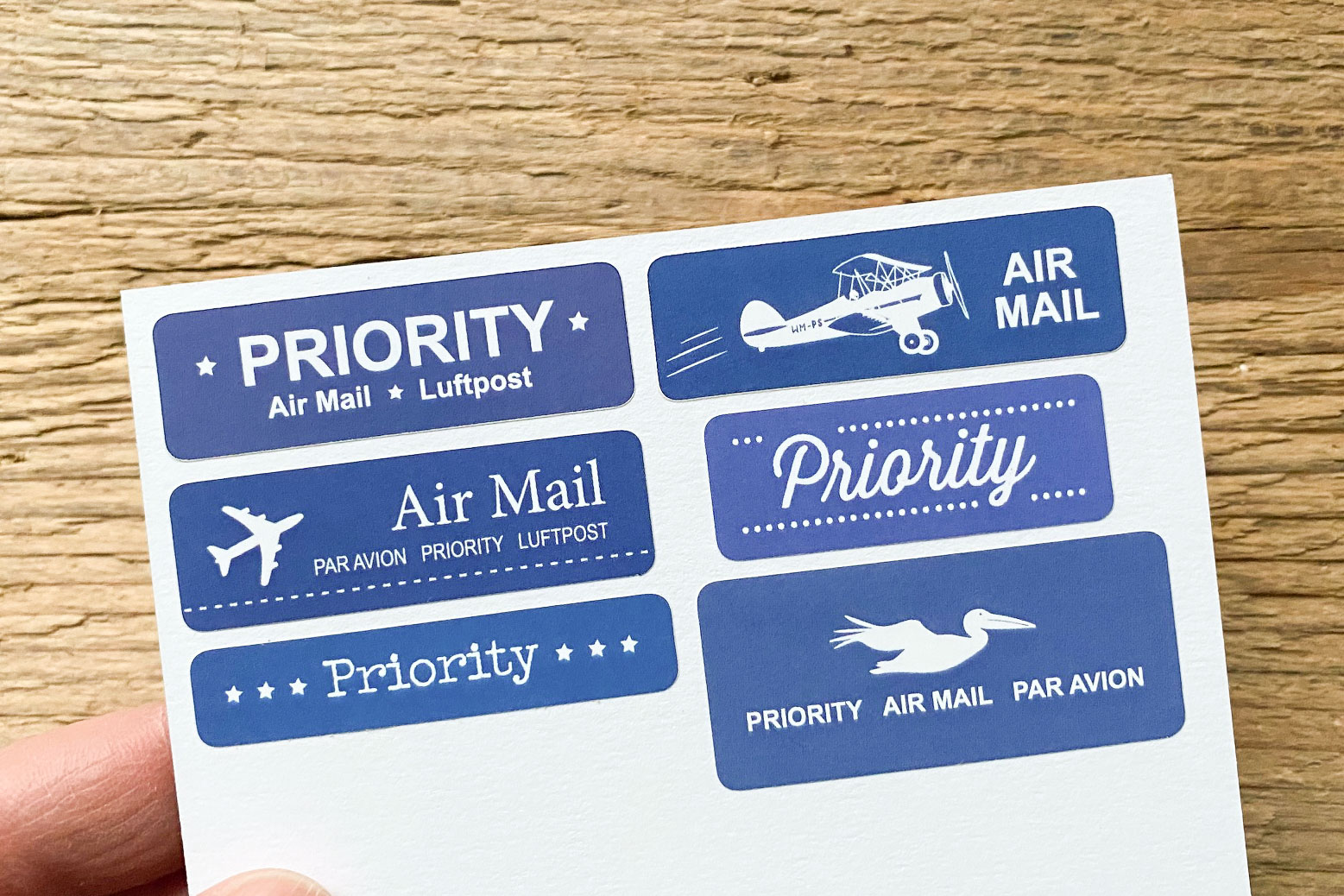 Best of Airmail Sticker Set 60 Stück