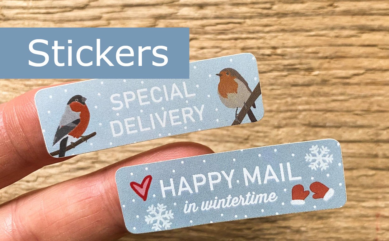 Postkarten, Stempel, Aufkleber, Tapes und mehr