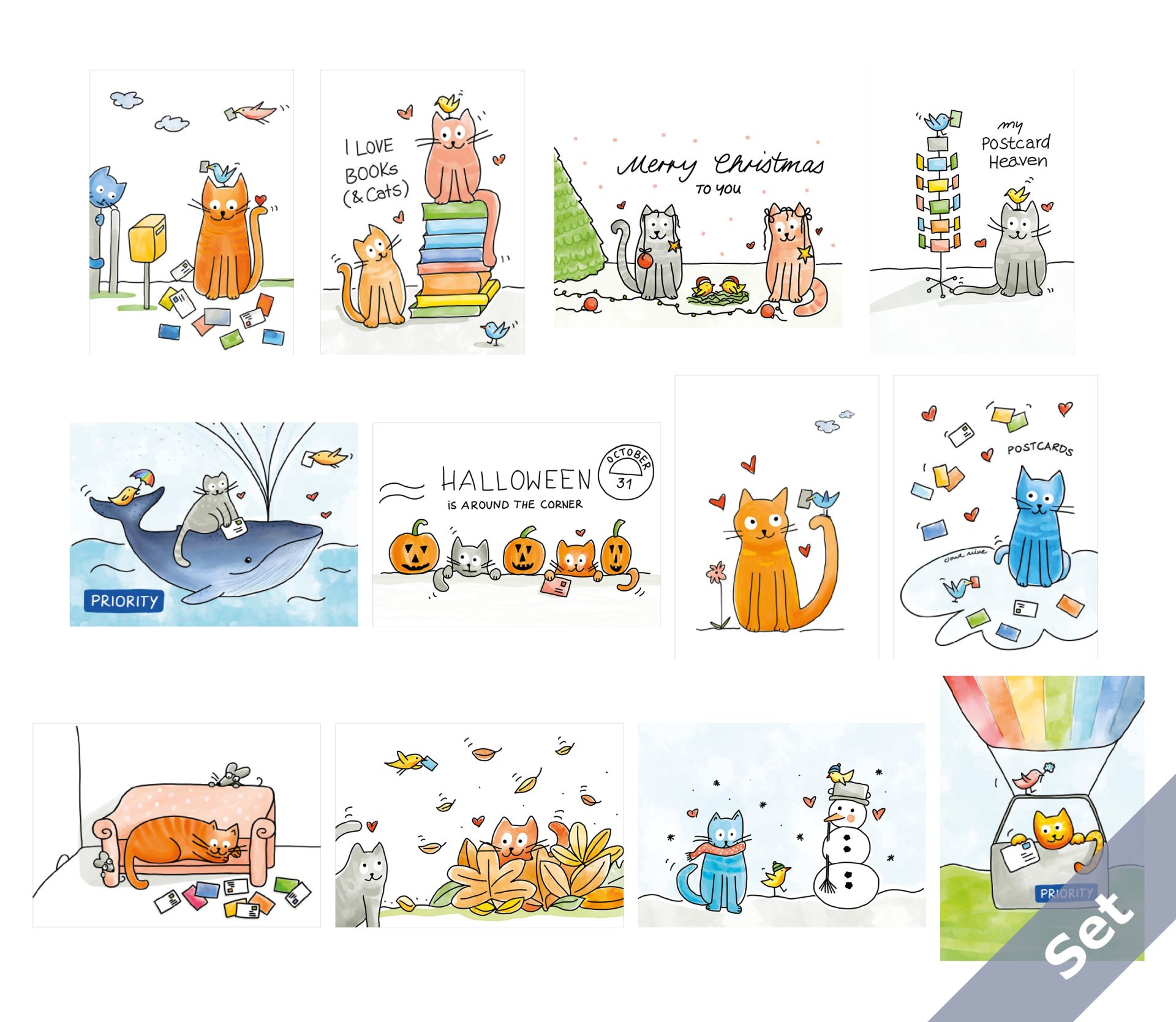 Postkarte Just Cats - Postcard Heaven