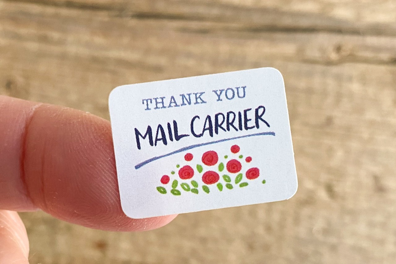 Thank you Mail Carrier Sticker Set