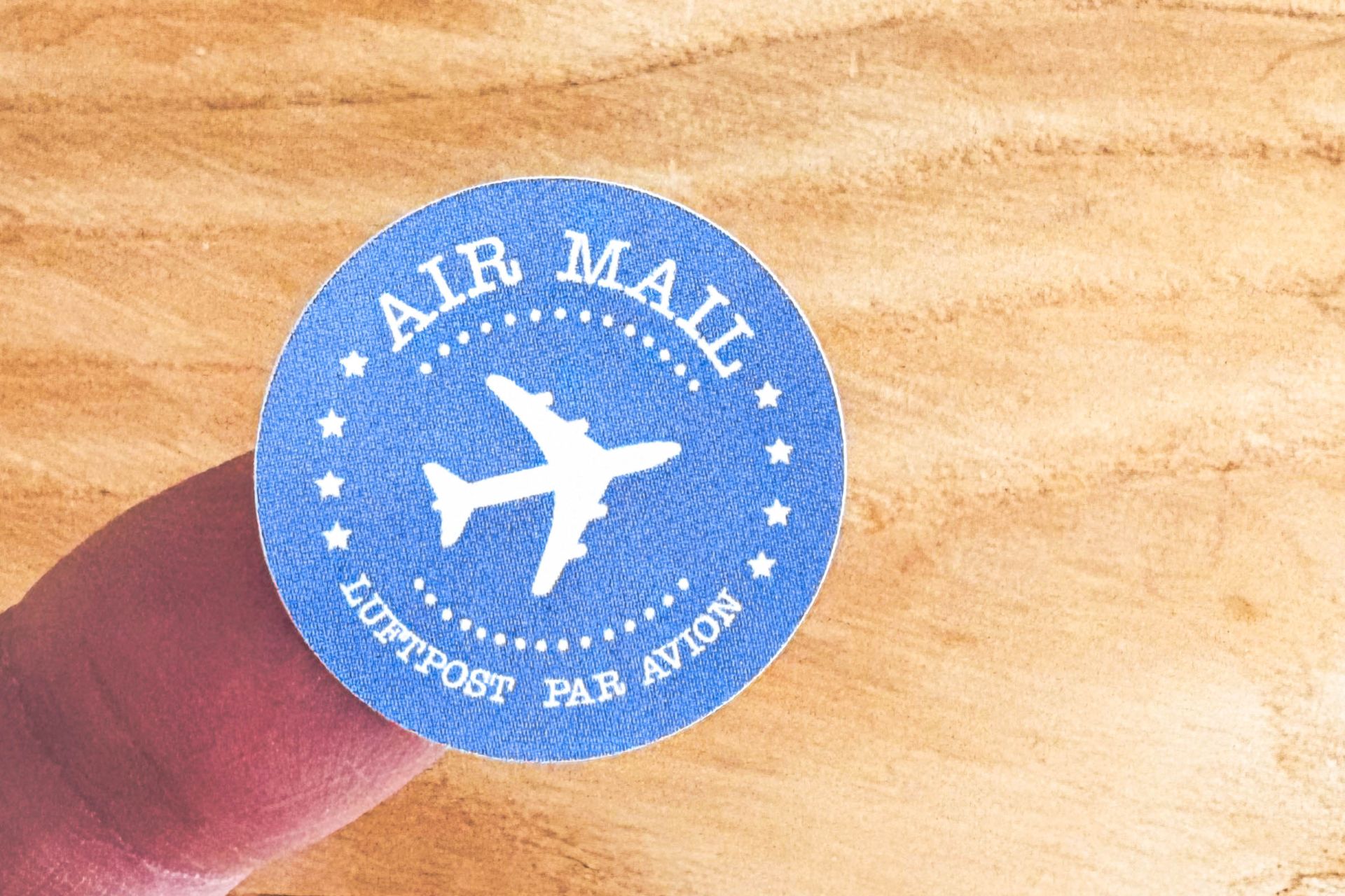 Stickers for postcards