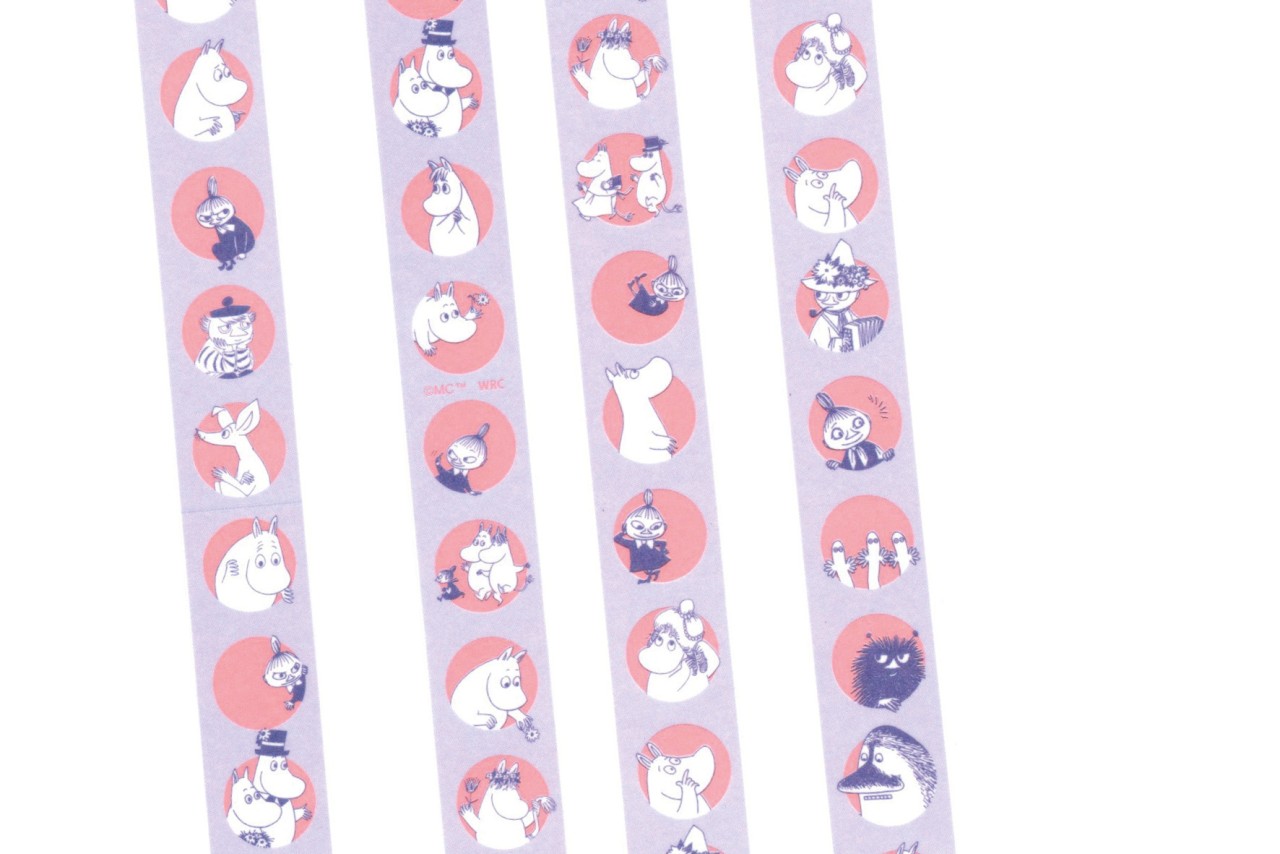 The Moomins Masking Tape Purple Orange