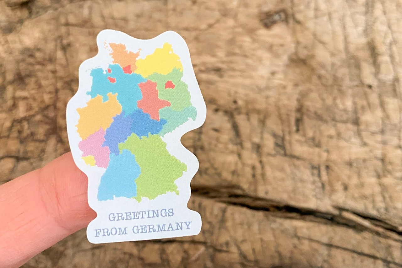 Germany Map Sticker Set 50 Stück