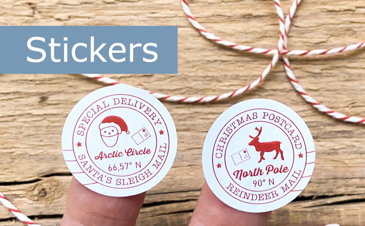 Postkarten, Stempel, Aufkleber, Tapes und mehr