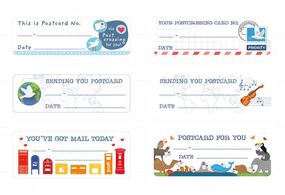 Aufkleber Spring Stamps Sticker Set