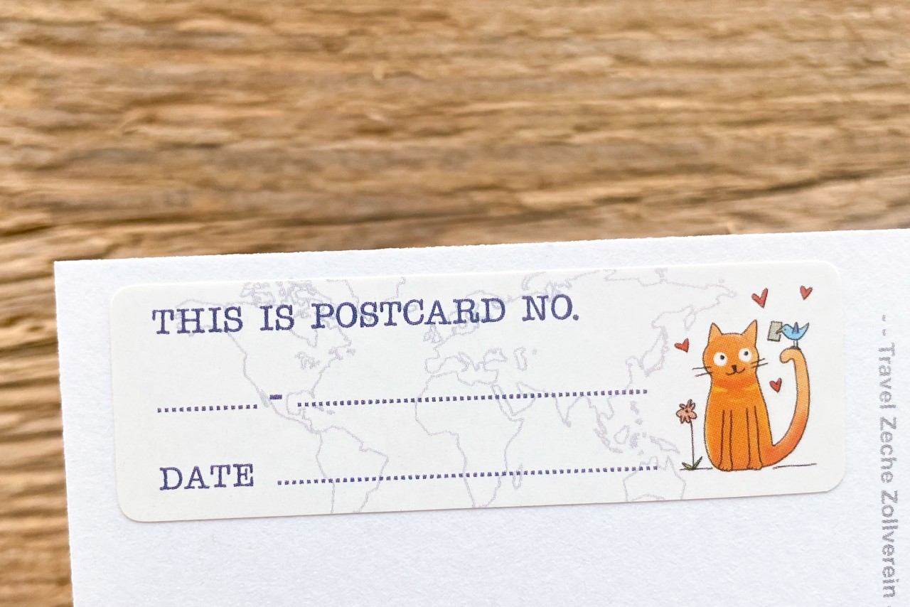 Stickers for postcards