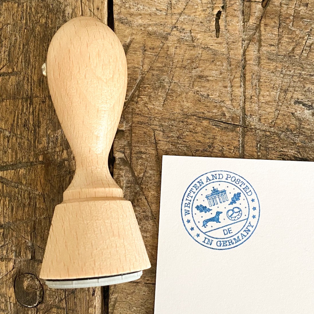 Poststempel Written and posted Germany