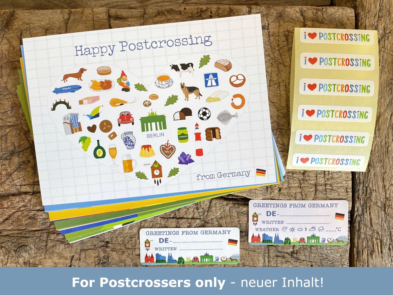 Postkarte Typisch Deutsch